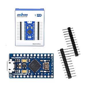 OSOYOO Pro Micro 5V/16MHz Module Board with 2 Row pin Header Replace wit Pro Mini for Arduino