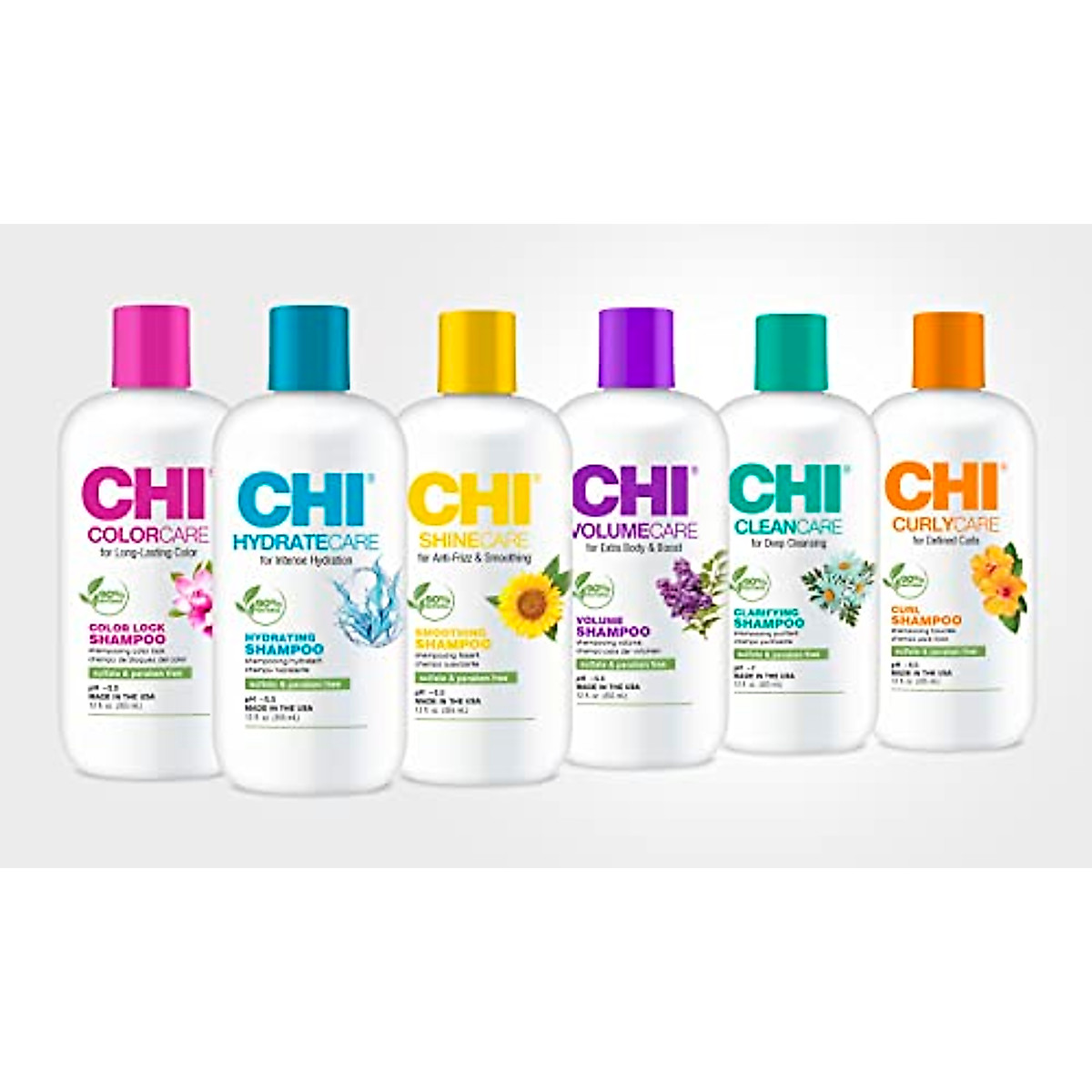 CHI CurlyCare - Curl Shampoo 12 fl oz - Gentle Formula Hydrates Curls, Reduces Frizz While Retaining Curl Shape and Curl Pattern