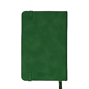 Silvine A6 Executive Hardback Notebook/Journal Green. 160 Lined Pages of 90gsm Premium Ivory Paper