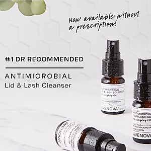 Avenova Eyelid and Eyelash Cleanser Spray - Dry Eye Relief With Pure Hypochlorous Acid, Gentle Everyday Lash Cleanser For Blepharitis Irritation and Stye Treatment, FDA Cleared Formula, 20mL (0.68oz)