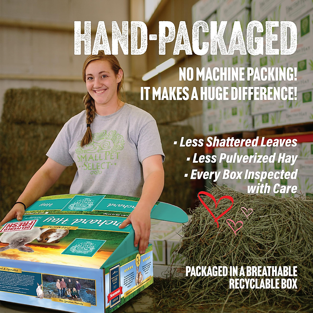 Small Pet Select Orchard Grass Hay Pet Food, 40 lb