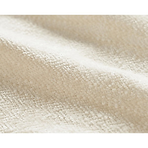 Suheww Large Curved Sectional Couch Curved Cloud Sofa, Modern Sectional Curved Couch for Living Room, Modern Comfy Curved Couch Curved Boucle Sofa Couch with 3 Pillows for Living Room(Beige,Chenille)