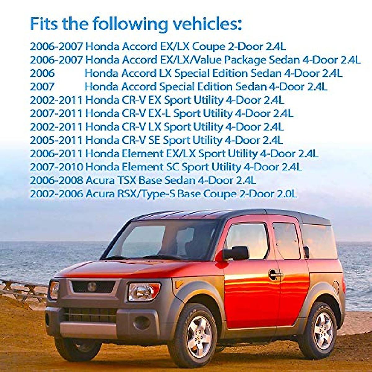 Power Steering Pump 21-5419 for 2006 2007 2008 2009 2010 2011 Honda Element/Accord/CR-V 2.4L 2002-2008 Acura RSX/TSX/LX 2.4L Power Assist Pump