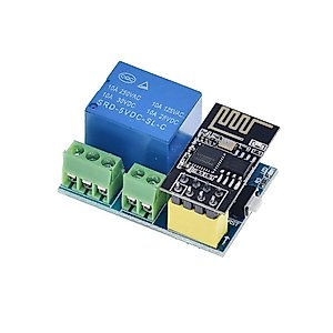 Acxico 2 pcs ESP8266 ESP-01S + 5V WiFi Relay Module Smart Home Remote Control Unlock Board