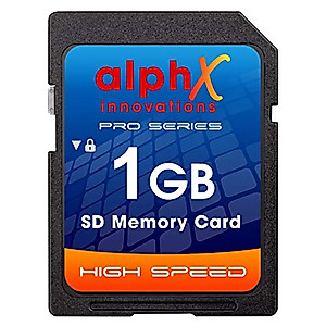 AlphX 1gb SD Secure Digital Memory Cards, Pack of 2 - Compatible with Canon Nikon Sony Pentax Kodak Olympus Panasonic and All Digital Cameras