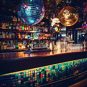 Yescom 6 RPM Rotating Motor w/ 18 RGBW LED Light for 6 8 12" Mirror Disco Ball Kit DJ Party Decorate