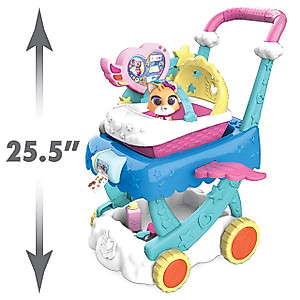 Disney Jr T.O.T.S. 25-inch Nursery Care Stroller, 12 pieces, Officially Licensed Kids Toys for Ages 3 Up by Just Play