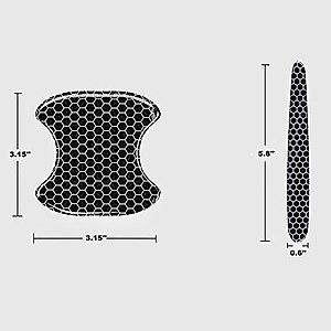 Car Door Handle Scratch Protector, Universal Car Door Handle Cup Protector Film Waterproof Anti-Scratch Car Decals, Suitable for Cars, Trucks, SUVs (8 Pieces(Black))