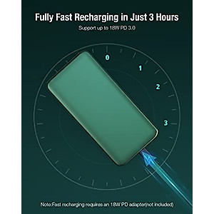 EnergyCell Portable Charger,20W PD&QC 3.0 10000mAh Slimmest Fast Charging Power Bank with USB C Input/Output Battery Pack Compatible with iPhone 12/X/XR Samsung S20/S10 and More