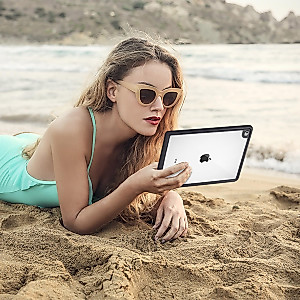 ShellBox Compatible for 2017/2018 Waterproof Case iPad 9.7 inch, iPad 6th Generation Shockproof Case Water Resistant IP68 360 Degree All Round Protective Ultra Slim Thin Dust/Snow Proof with Lanyard
