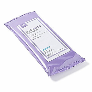 Medline ReadyBath Unscented Body Cleansing Cloths, Standard Weight Wipes (8 Count Pack, 30 Packs)