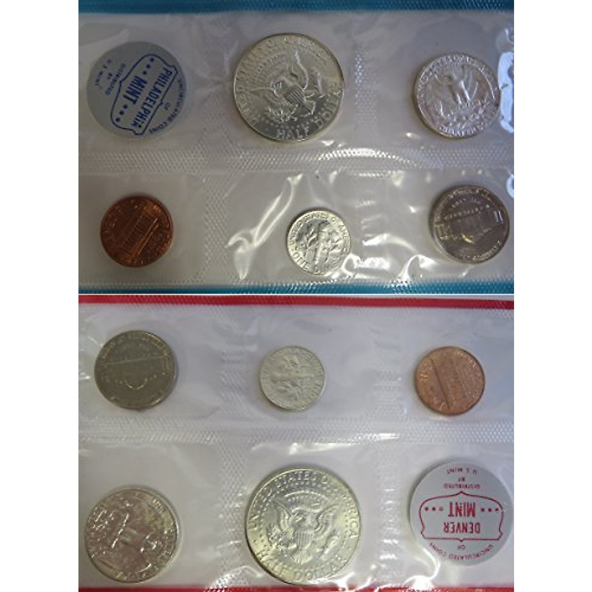 1964 Various Mint Marks Mint Set Perfect Uncirculated