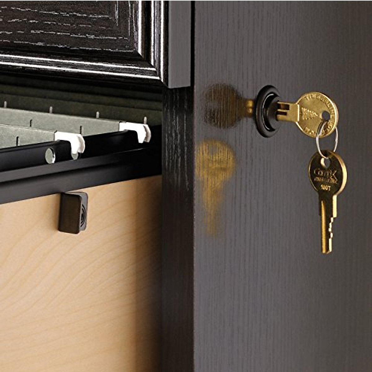 Sauder Palladia L-Desk, Wind Oak finish