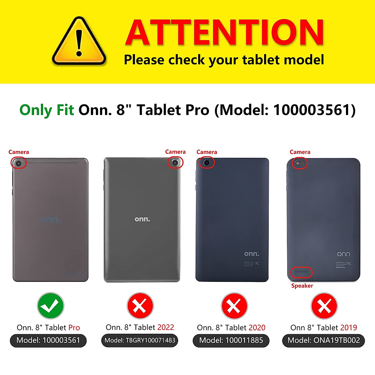 Fintie Case for Onn. 8" Tablet Pro (Model: 100003561), Premium Vegan Leather Folio Protective Stand Cover with Pencil Holder for Onn Pro 8-inch Android Tablet (Galaxy)