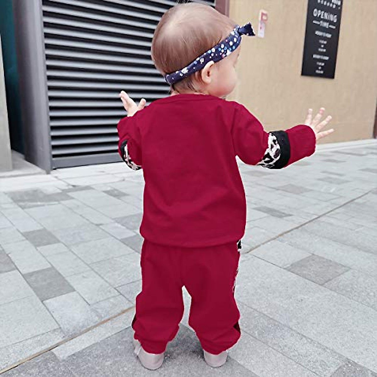 WESIDOM Baby Girl Clothes Sets, 2pcs Autumn Long Sleeve Clothes Outfits Toddler Girl Sweater Sets