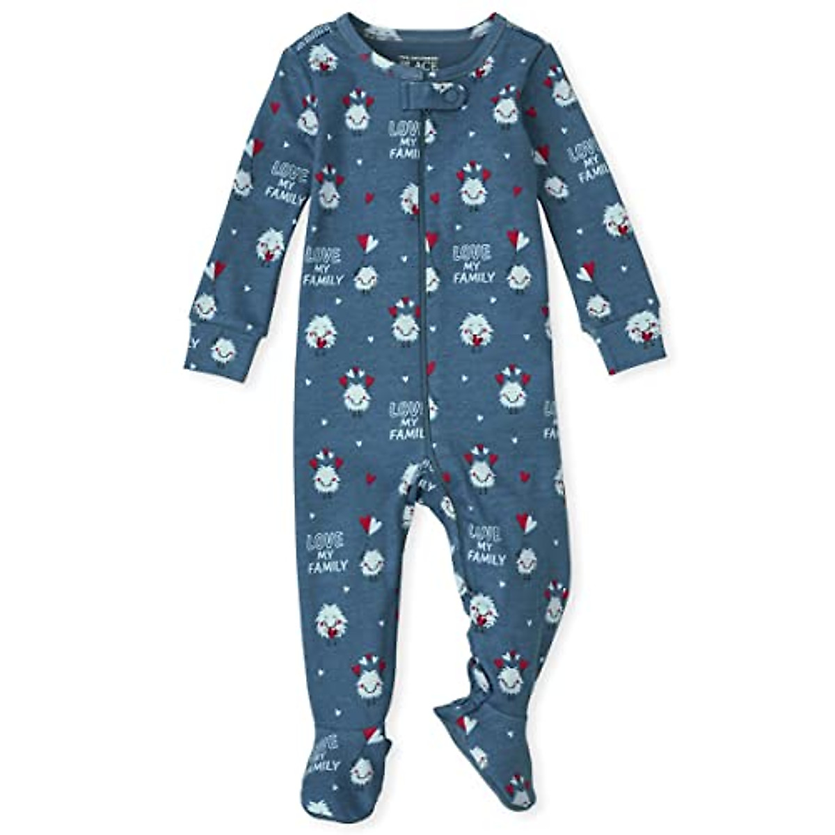 The Children's Place Unisex Baby And Toddler Snug Fit Cotton Zipper One Piece Pajamas,BLUESTONE,2T