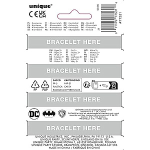 Unique Batman Stretchy Bracelets (Pack of 4) - Ideal for Kids Birthdays & Parties