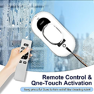 MAGULA Window Cleaning Robot, 5600Pa Strong Suction Automatic Robot Window Cleaner, Anti Drop,Remote Control,Smart Glass Cleaning Robotic for Window Glass Mirror Tile Outdoor High-Rise Window Cleaning