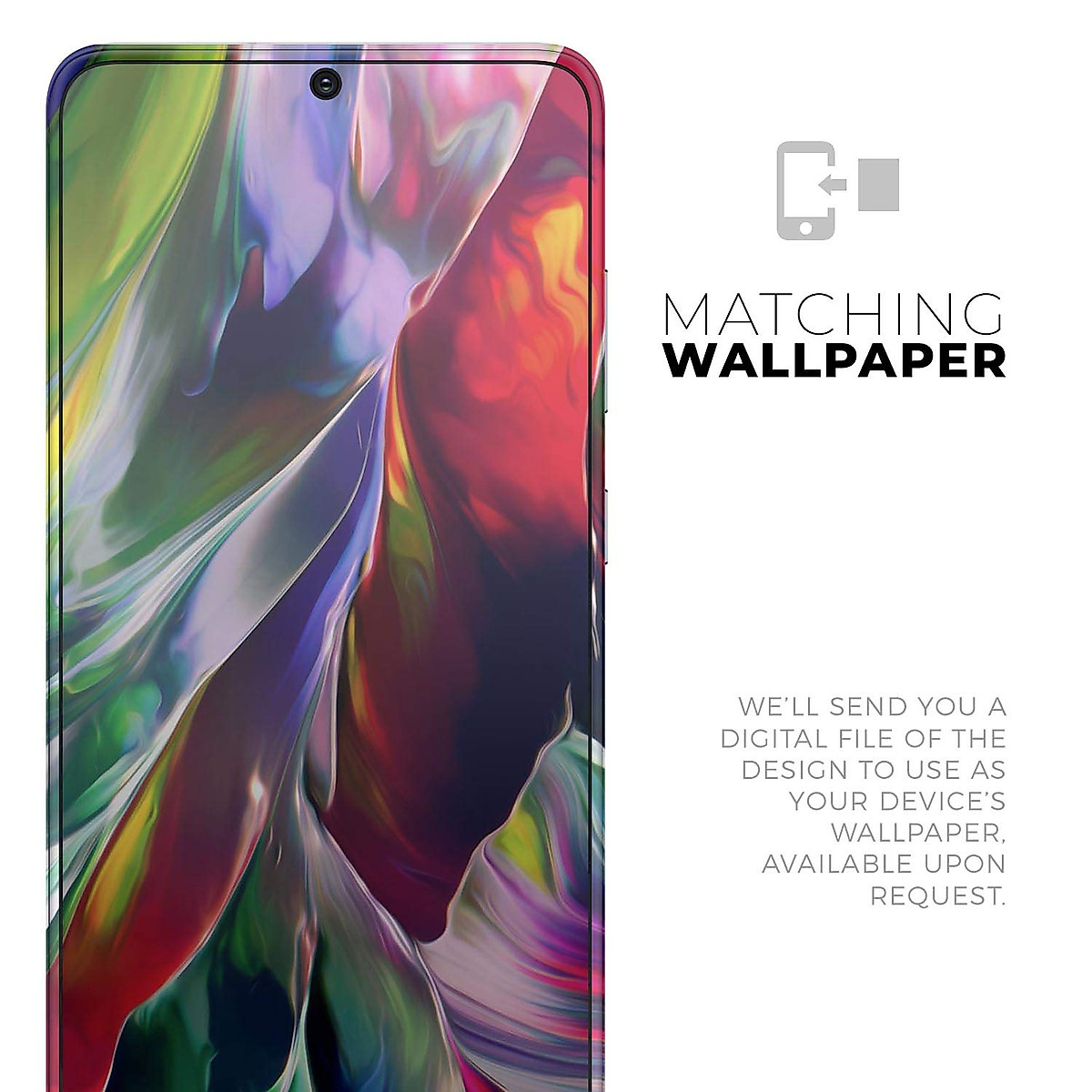 DesignSkinz Blurred Abstract Flow V57 Protective Vinyl Decal Wrap Skin Cover Compatible with The Samsung Galaxy S20 (Screen Trim & Back Glass Skin)