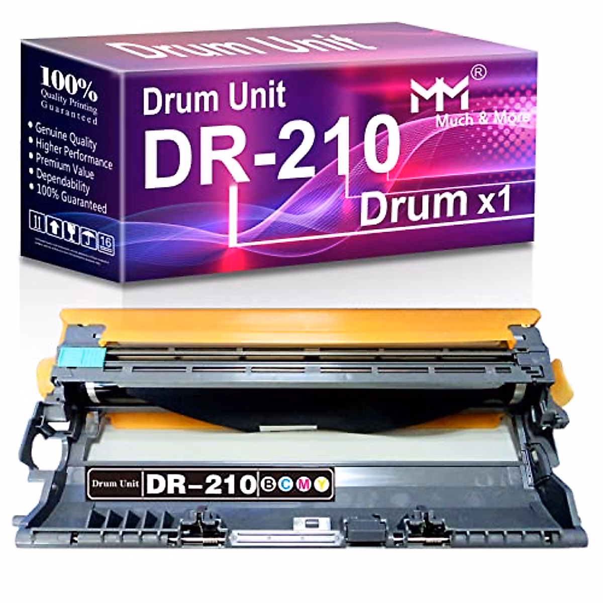 MM MUCH & MORE Compatible Drum Unit Replacement for Brother DR-210 DR210 DR-210CL DR210CL TN210 Use for HL-3040CN HL-3070CW HL-3075CW MFC-9010CN MFC-9120CN MFC-9125CN MFC-9320CW Printer(1-Pack, Drum)