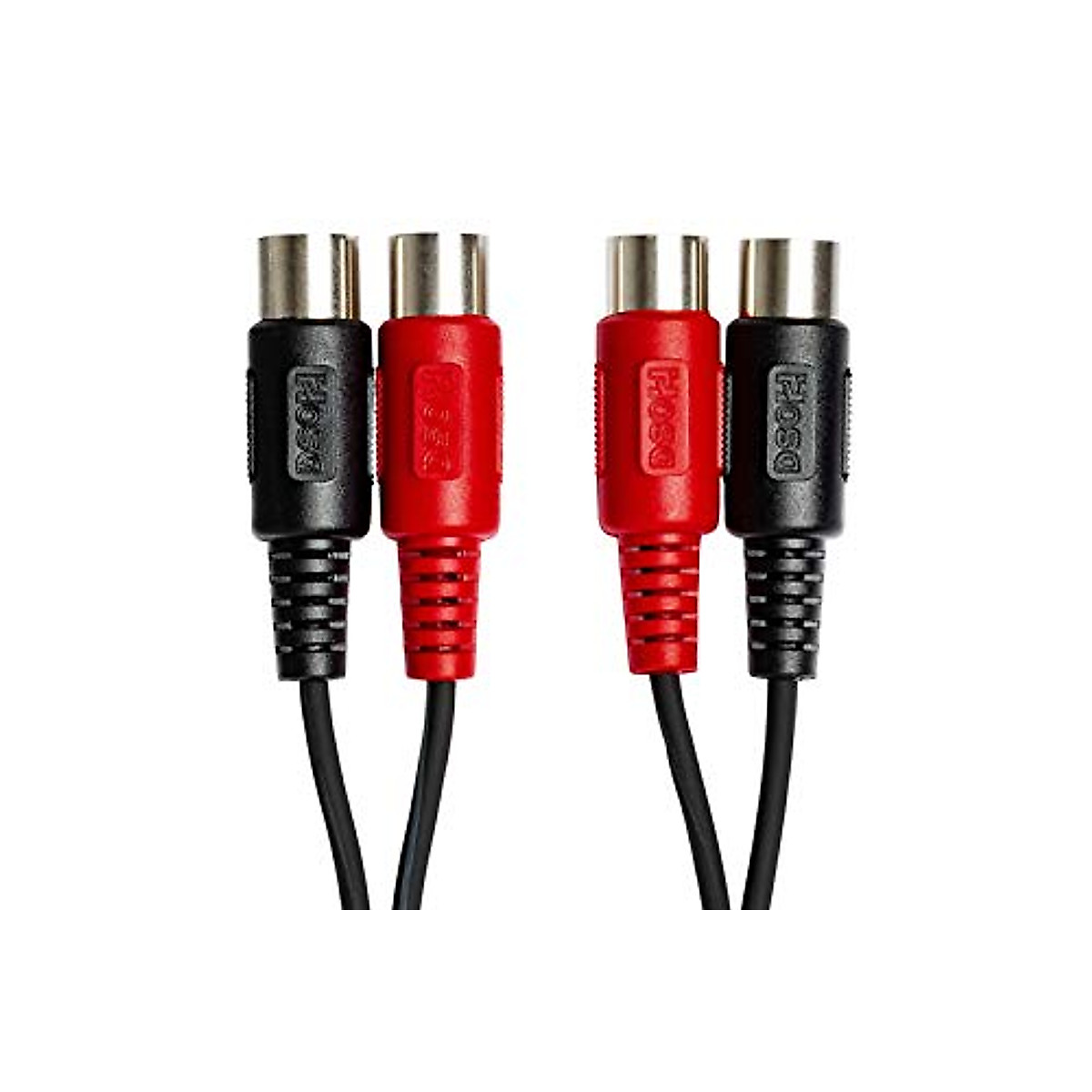 Hosa MID-202 Dual MIDI Cable, Dual 5-pin DIN to Same, 2 m