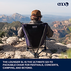 ENO, Eagles Nest Outfitters Lounger SL Camping Chair, Outdoor Lounge Chair, Seafoam