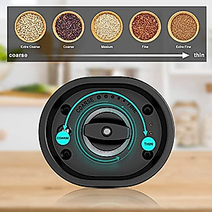 Electric Salt and Pepper Grinder Set, Adjustable Coarseness Automatic Pepper and Salt Mill Powered Refillable with Rechargeable Base, One Hand Automatic Operated Kitchen Gadgets, Stainless Steel