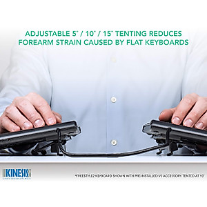 KINESIS Freestyle2 Ergonomic Keyboard w/ VIP3 Lifters for Mac (9" Separation)