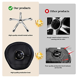 Saddle Stool Rolling Ergonomic Swivel Chair for Dental Office Massage Clinic Spa Salon,Adjustable Hydraulic Stool with Wheels (Without Backrest, Black)