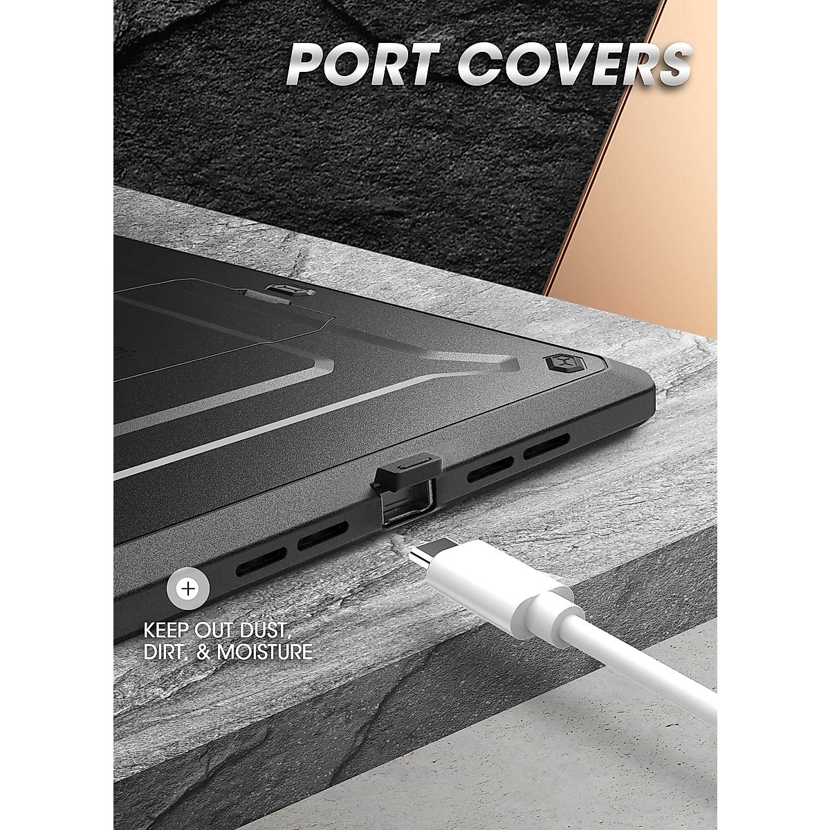 SUPCASE Unicorn Beetle Pro Series Case for iPad Mini 6th Generation 8.3 Inch (2021), Support Apple Pencil Charging with Built-in Screen Protector Full-Body Rugged Kickstand Protective Case (Black)