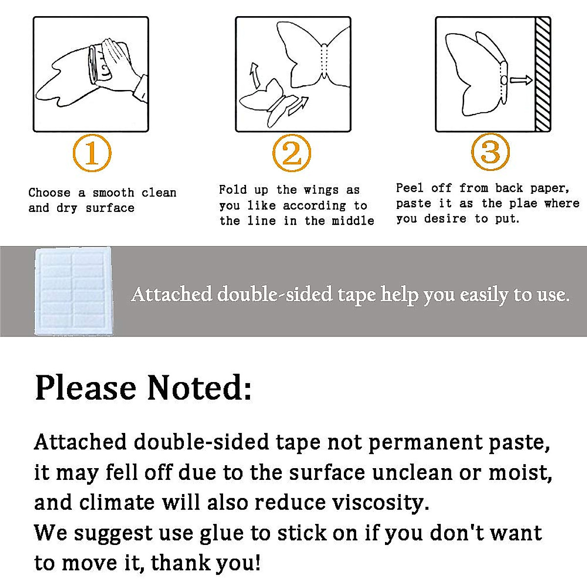 Ewong 3D Butterfly Wall Stickers Arts Decor Crafts for Kids Girls, Home Decorations for Living Room Baby Bedroom Bathroom Nursery Classroom Office Decals 60PCS (60 Pink)