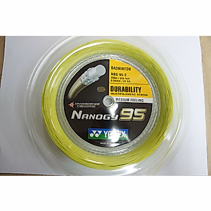 YONEX Nanogy 95 Badminton String 200m Reel-(Flash Yellow)