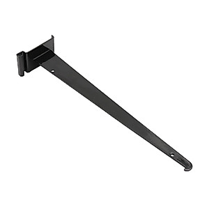 14 inch Black Metal Shelf Brackets for Wire Grid - Pack of 10