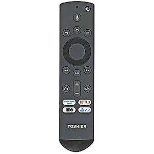 TOSHIBA CT-RC1US-19 / Insignia NS-RCFNA-19 Fire TV Remote Control [Original/OEM] - RF/Smart/Voice Remote Toshiba 50LF621U19 55LF621U19 50LED2160P 55LED2160P 49LF421U19 TF-50A810U19 (Renewed)