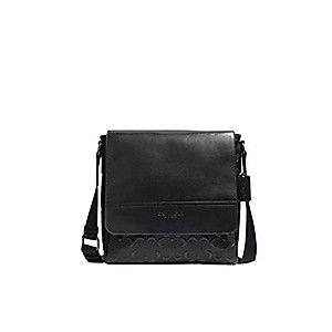 Coach Houston Map Crossbody (QB/Black Embossed)