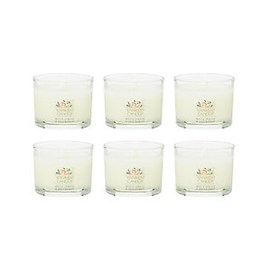 Yankee Candle Signature Votive Mini Candle Jar, White Spruce & Grapefruit Scent, Natural Soy Wax Blend Candle with Natural Fiber Wick, 1.3 OZ Glass Jar (Pack of 6)