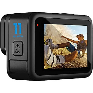 GoPro HERO11 (Hero 11) Black - Waterproof Action Camera with 5.3K HD Video, 27MP Photos, Live Streaming, Webcam + 2pc 64GB Memory Card, High Speed Card Reader + Hero 11 Action Bundle (59 Items)