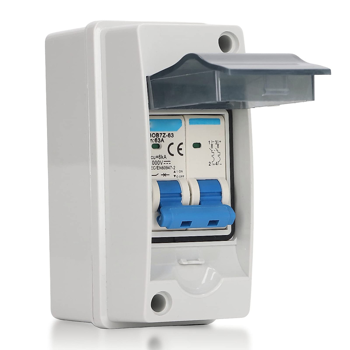 63A 1000V DC Disconnect Switch,PV DC Miniature Circuit Breaker with IP65 Waterproof Distribution Box,Solar Disconnect Switch for Solar Panels