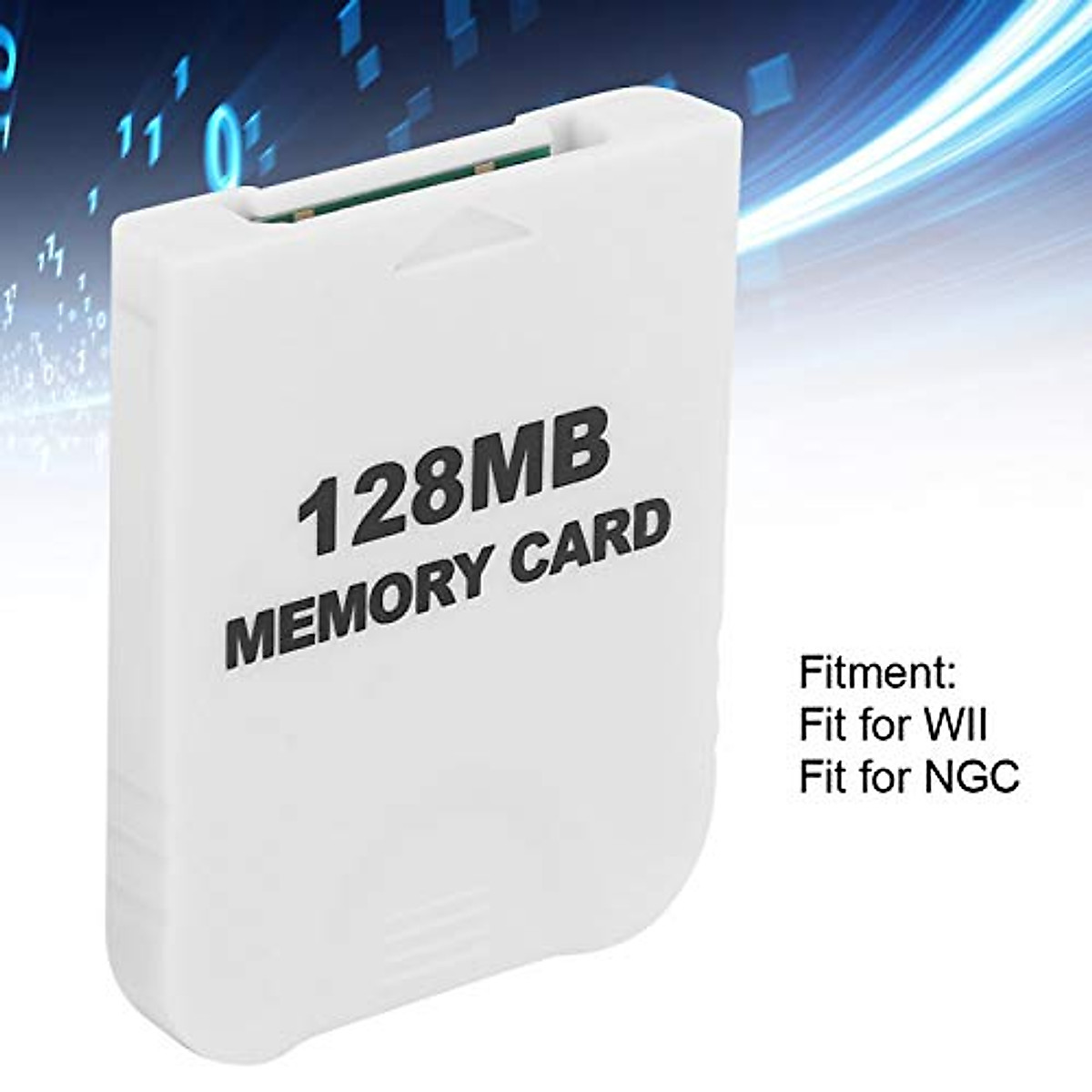 Memory Card ABS Shell Read Console Game Memory Card Easy to Use,for Console Game,for Store Characters,Levels,Scores,Etc(128MB-white)