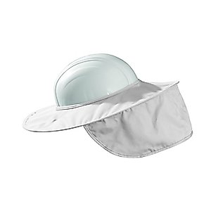OccuNomix White CottonTwill Hard Hat Shade Neck Protector