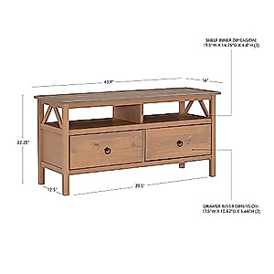 Linon Titian Driftwood TV Stand