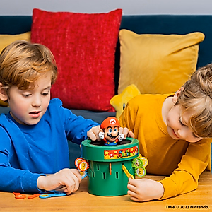 TOMY Pop Up Super Mario Board Game - Family and Preschool Kids Games for Family Game Night - Kids Activities and Super Mario Toys - Girls and Boys Games - 2-4 Players - Ages 4 Years and Up