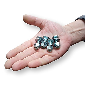 4PK Carriage Bolts 06200235 for Ariens Skid Shoe 02483059 Snowblower Parts with Washers and Lock Nuts