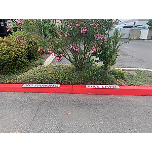 APS 4" FIRE LANE NO PARKING Stencil for Parking Lot | Parking Lot Stencils for Painting | Reusable No Parking Fire Lane Pavement Stencils for Parking Lot Markings | Made in USA w/Recycled Cardboard