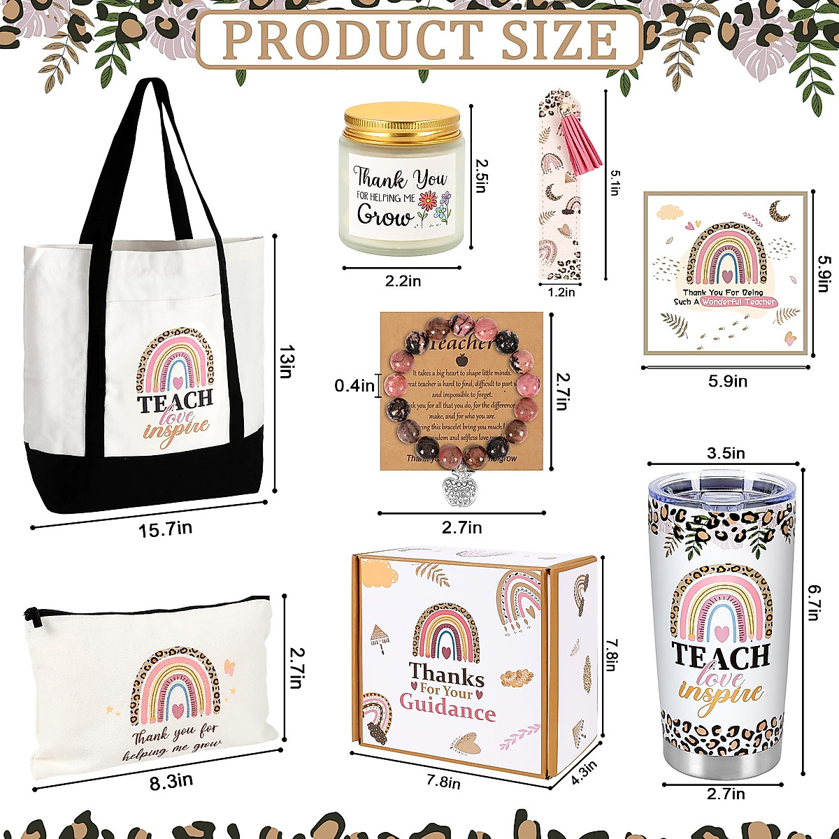 POMINEL Teacher Appreciation Gifts for Women Graduation Birthday Gift Basket for Teachers