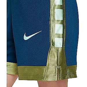 Nike Boy's Dry Shorts Elite Stripe Shorts (Little Kids/Big Kids) (Valerian Blue/Alligator/Mint Foam, X-Large)