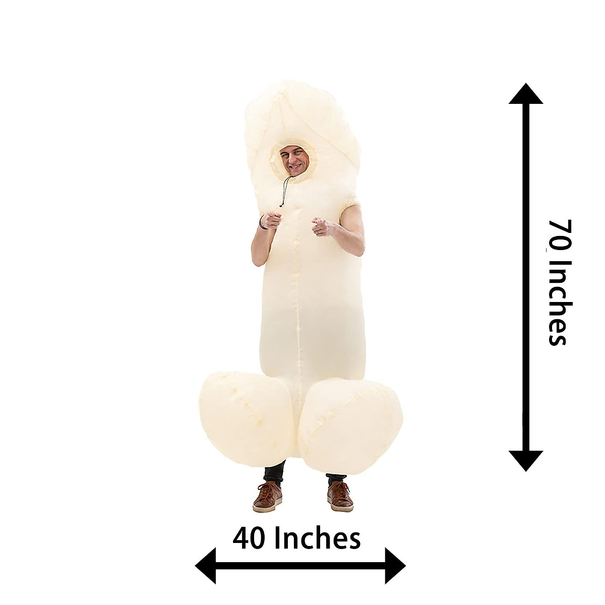 Vrogadso Funny Costume, Funny Costume Costumes Inflatable-White Style 5