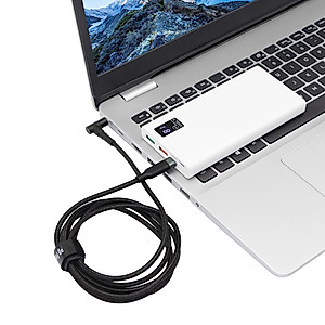 CERRXIAN 6.5ft 100W PD USB Type C Male Input to 90 Degree DC 5.5 x 2.5 mm Male Power Charging Cable for K55A K55N K501UX K53E Q550L G360 G450 G455(5525-100W)