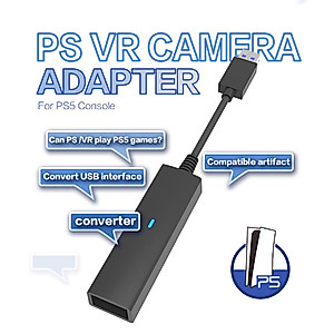 Game VR Adapter with LED Indicator Design Power On Blue, USB3.0 Connection Port Stable, Host VR Conversion Cable, Plug and Play Suitable for Playing Physical Games