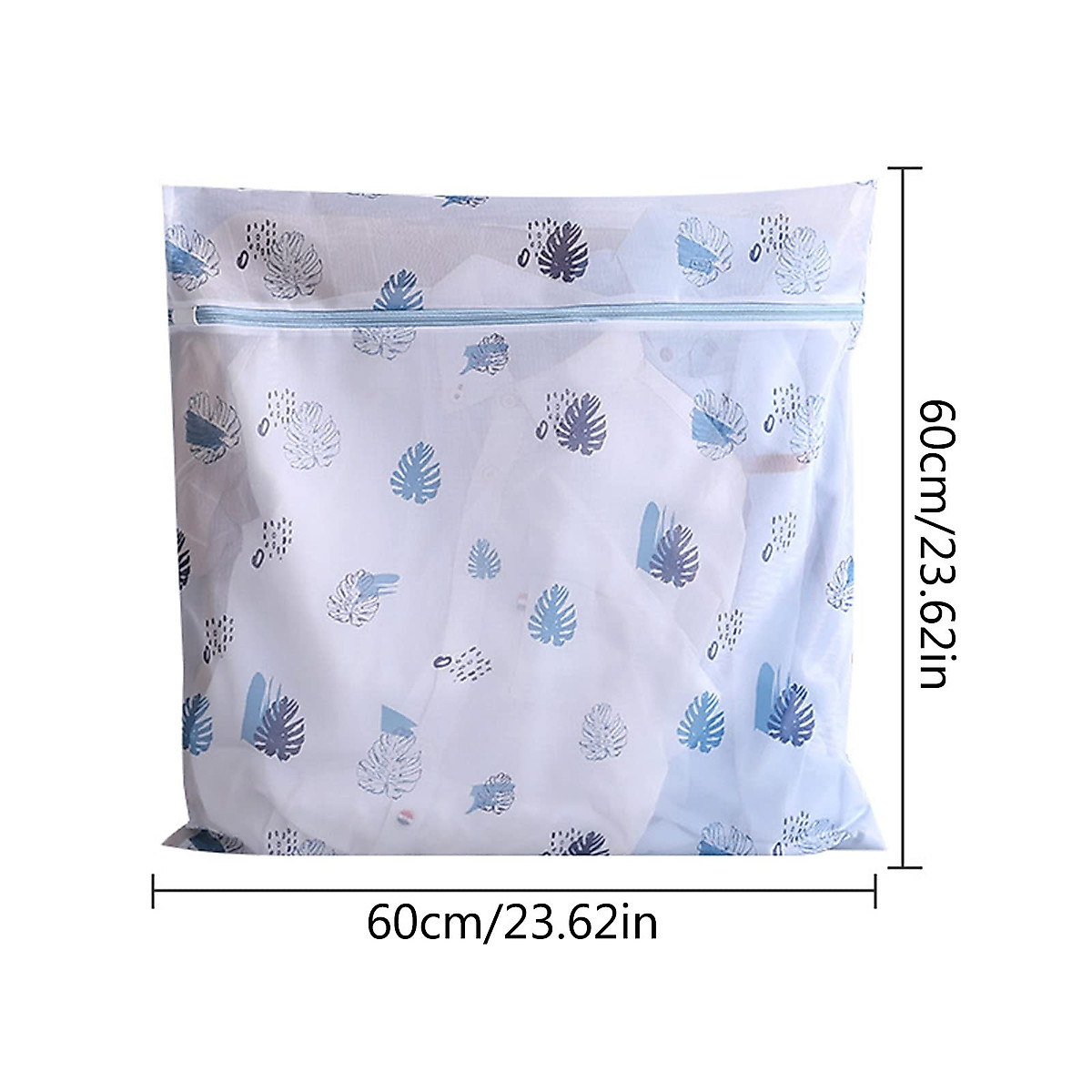 WOGCHANEI Mesh Wash Bags Laundry Bag with Zipper Protect Your Delicates Laundry Bag for Delicates Clean Wash in the Washing Machine and Evenly Dry Process in the Dryer (X-Large, Oblong)